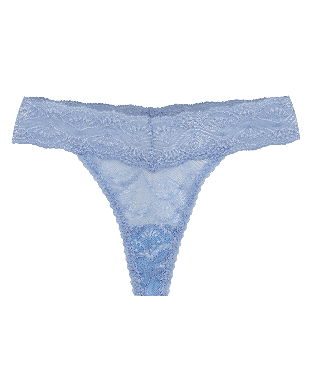 Calcinha Fio Renda Shiny Love AZUL BEL AIR - Loungerie